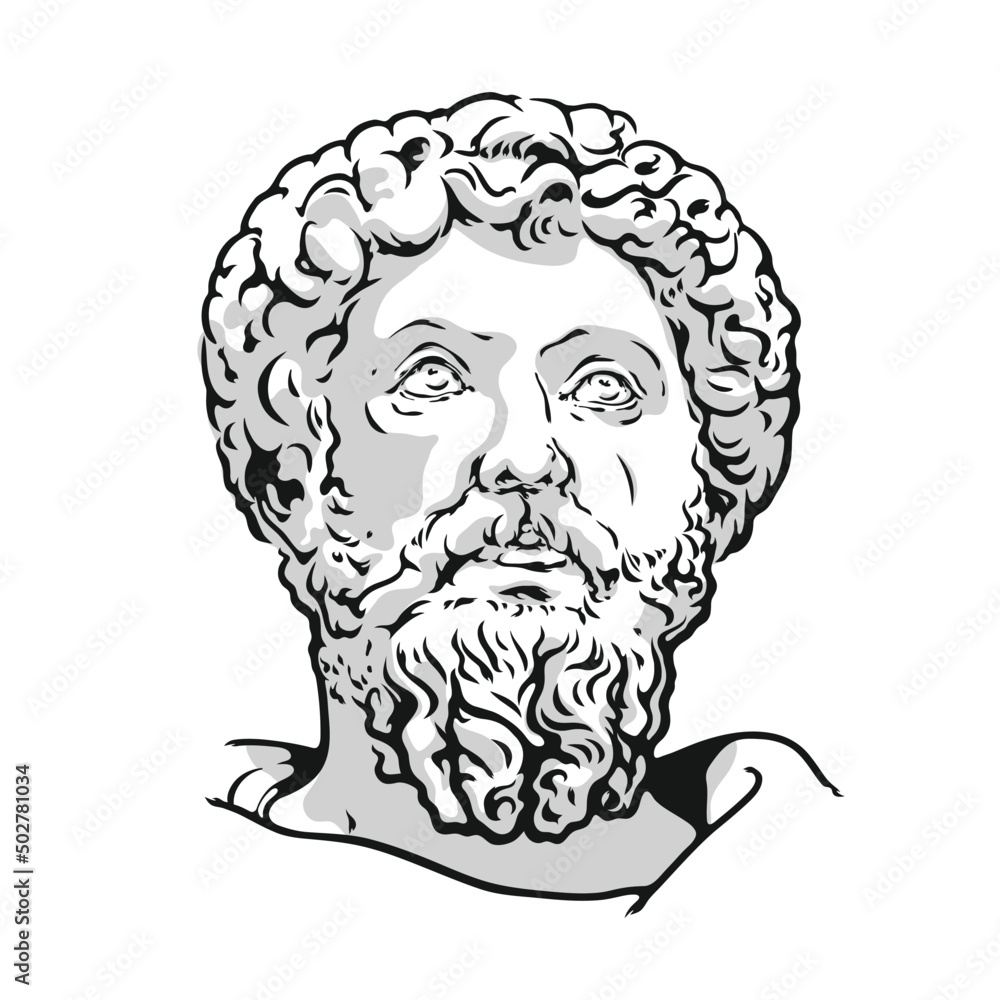 Marcus Aurelius, Vector Illustration Stock Vector | Adobe Stock