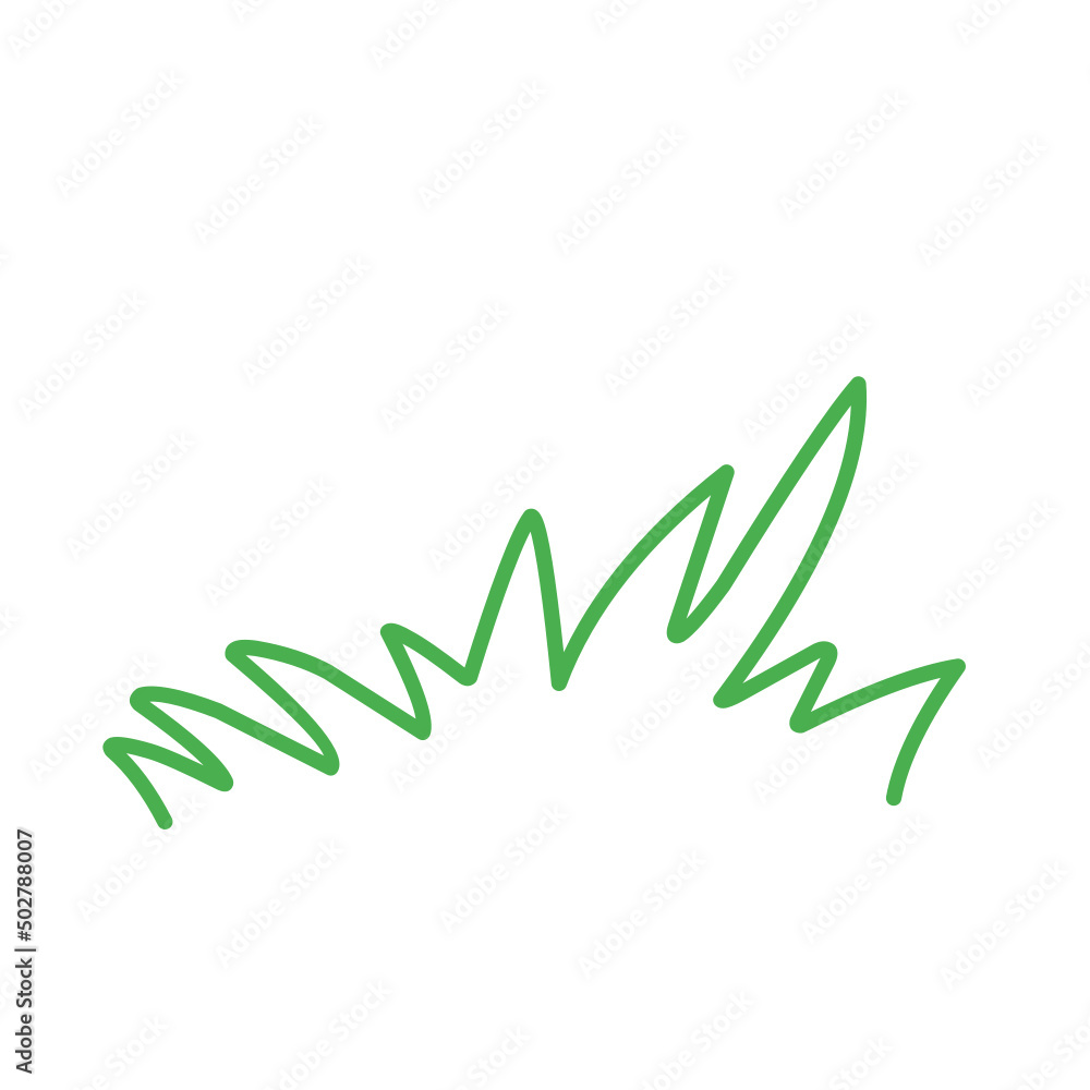 Green grass outline border template for designing poster, banner, logo ...