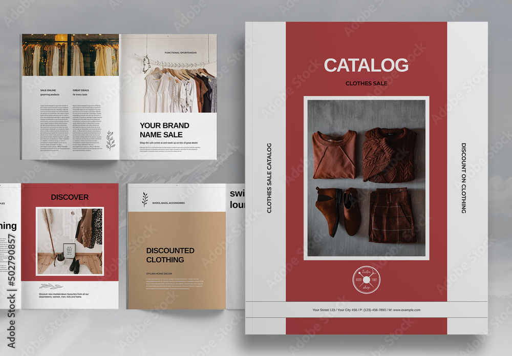 Fashion Catalog Layout Stock Template | Adobe Stock