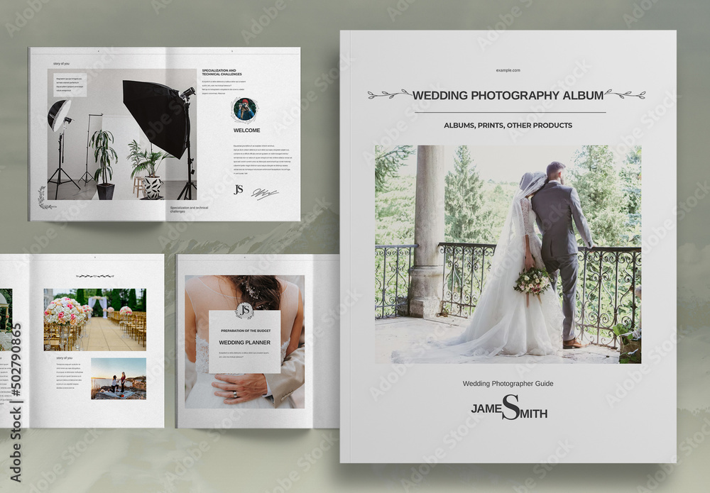 Wedding Photography Layout Stock Template | Adobe Stock