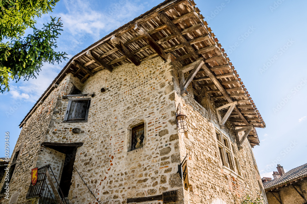 La cité médiévale de Pérouge Stock Photo | Adobe Stock