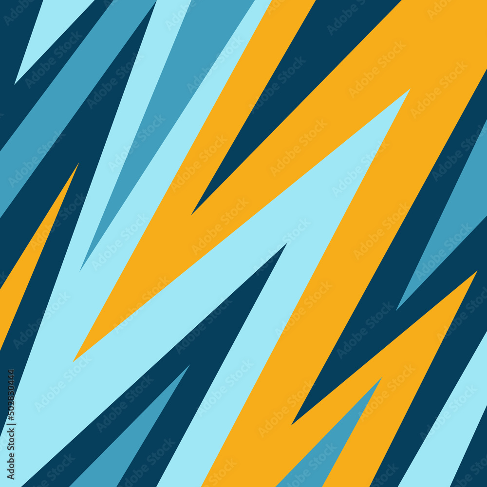 Simple background with gradient and colorful zigzag pattern Stock ...