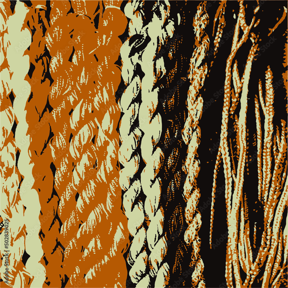 texture in the form of stylized braids, weaving from ropes Stock Vector ...