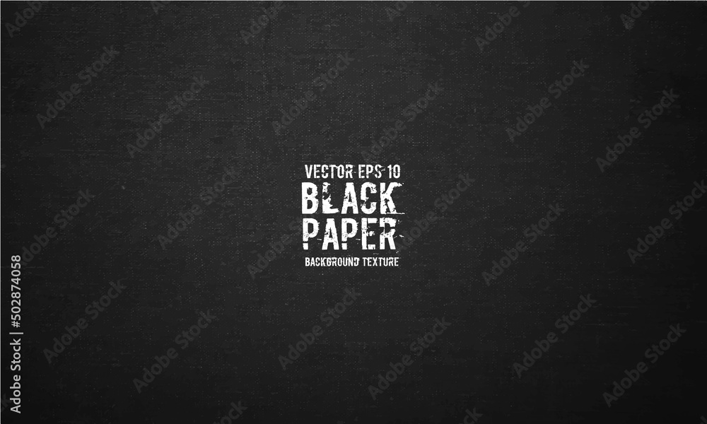 Black paper simple background texture template. Vector EPS 10. Stock ...