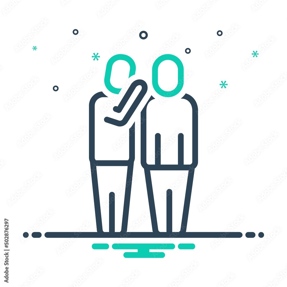 Mix icon for gossip Stock Vector | Adobe Stock