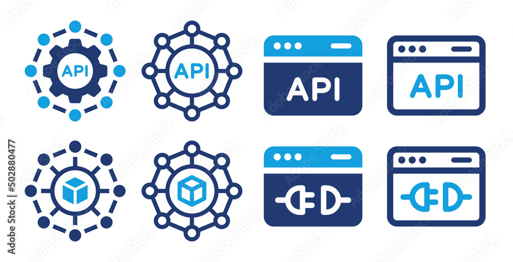 API icon set. Application programming interface concept Stock Vector ... API icon set. Application programming interface concept Stock Vector ...