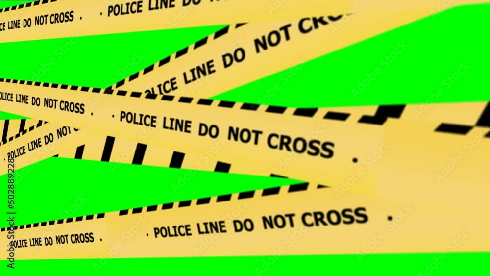 Police line do not cross and Crime Scene Do Not Cross Yellow Bar Motion ...