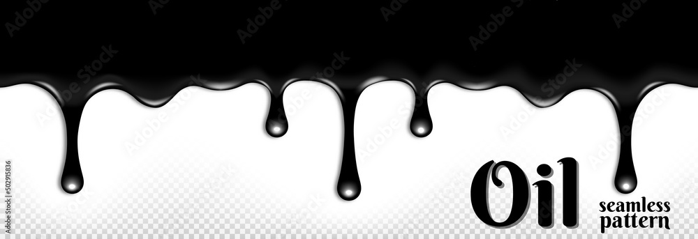 Seamless Horizontal Pattern Oil Vector PNG Background Stock Vector ...
