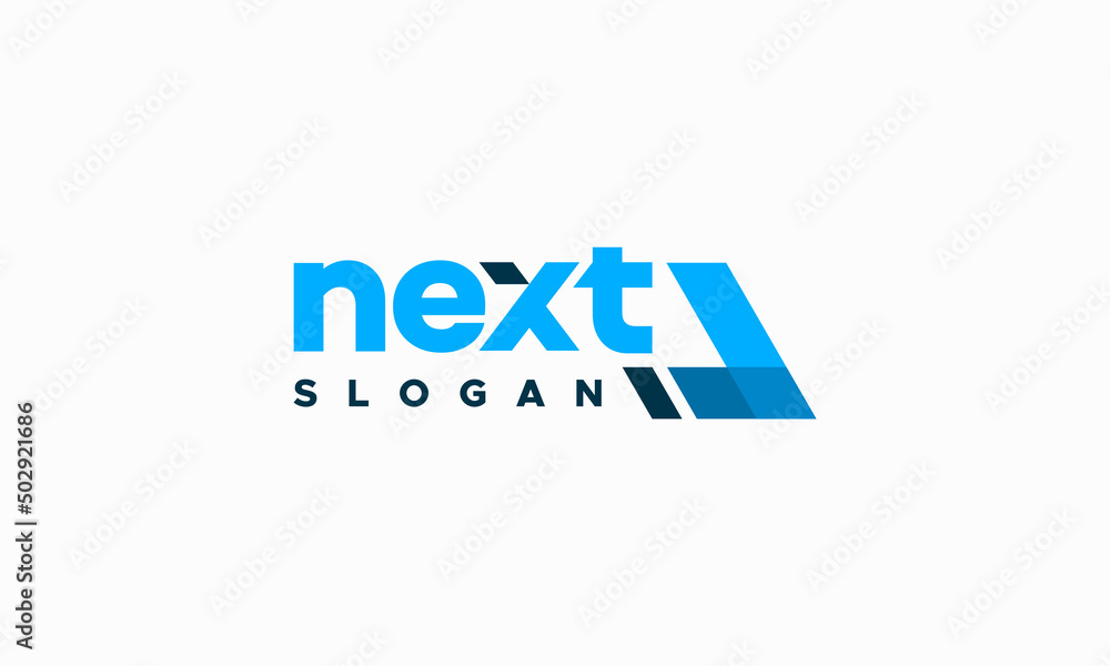 Modern Next Logo designs concept vector, Arrow logo designs concept ...