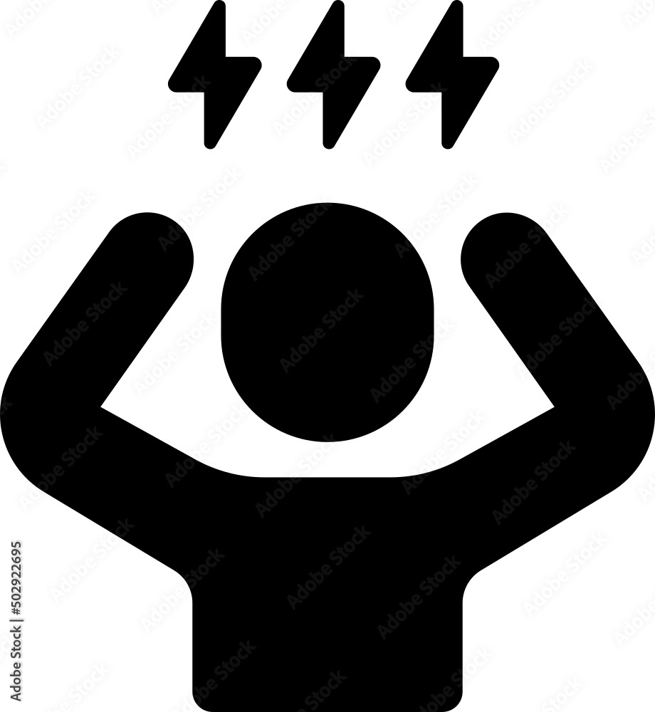 (SVG) Stress, frustration, anger vector icon illustration Stock Vector ...