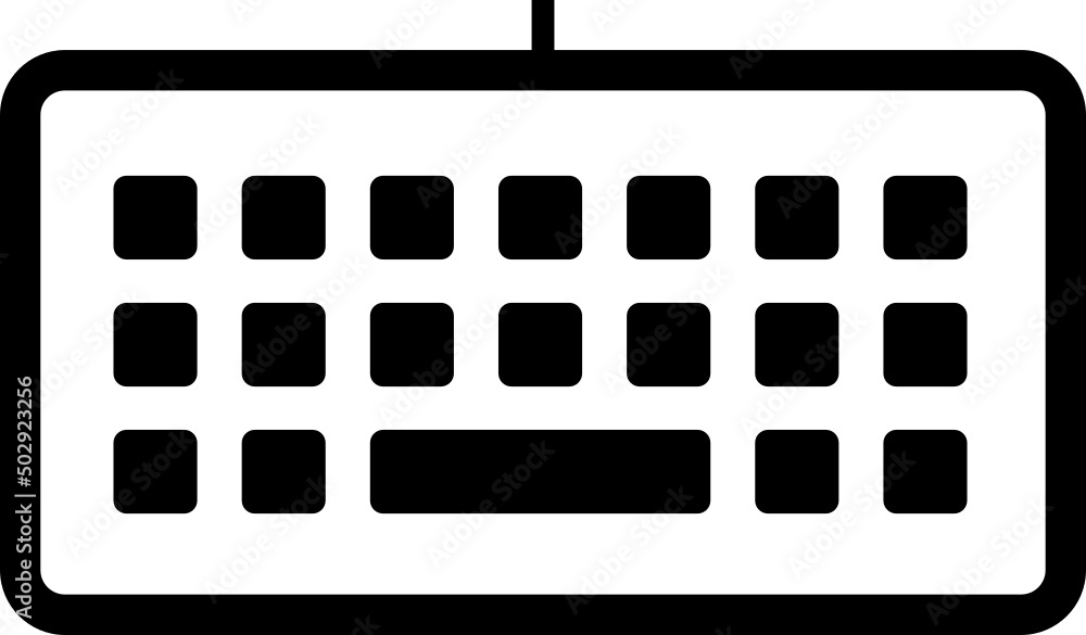 (SVG) Keyboard, keypad vector icon illustration Stock Vector | Adobe Stock