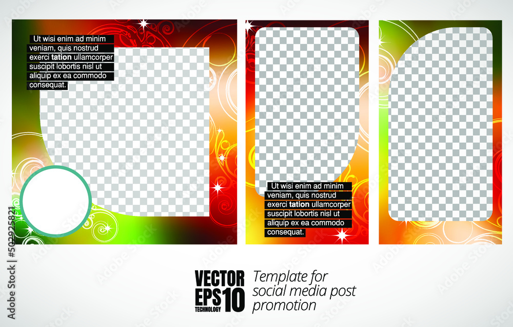 Modern corporate frame. Creative social media layout ready for use ...