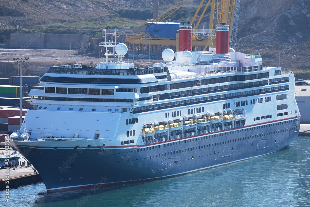 Fred Olsen cruiseship cruise ship liner Borealis Bolette in port of ...