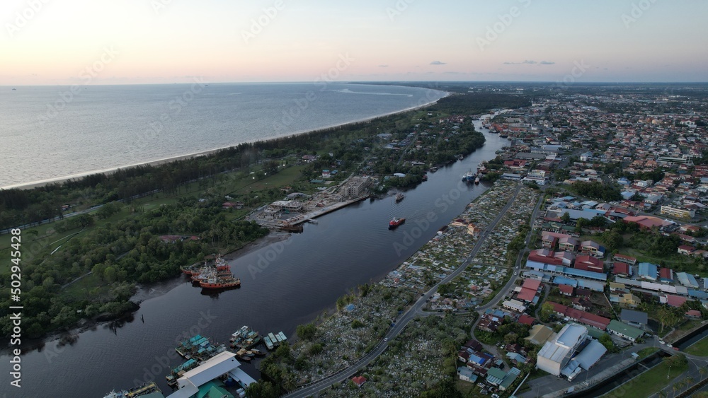 Miri, Sarawak Malaysia - May 2, 2022: The Landmark and Tourist ...