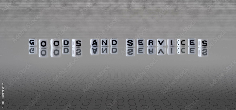 goods and services word or concept represented by black and white ...
