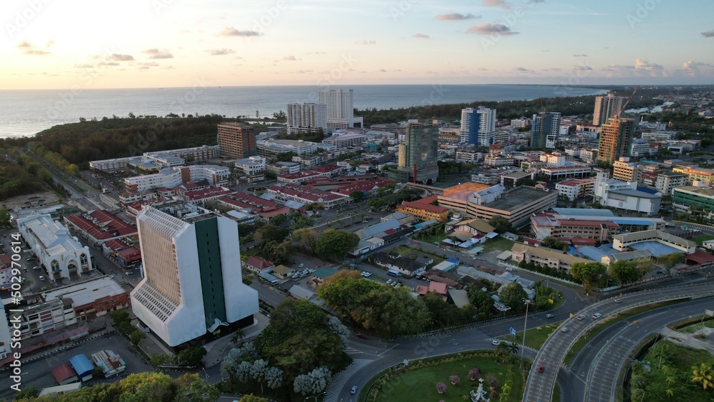 Miri, Sarawak Malaysia - May 2, 2022: The Landmark and Tourist ...