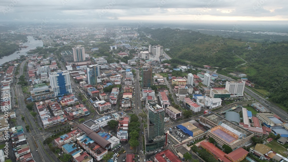Miri, Sarawak Malaysia - May 2, 2022: The Landmark and Tourist ...
