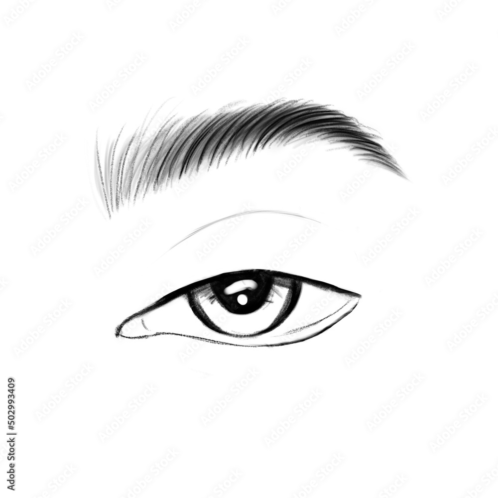 Blank Eye Makeup Chart