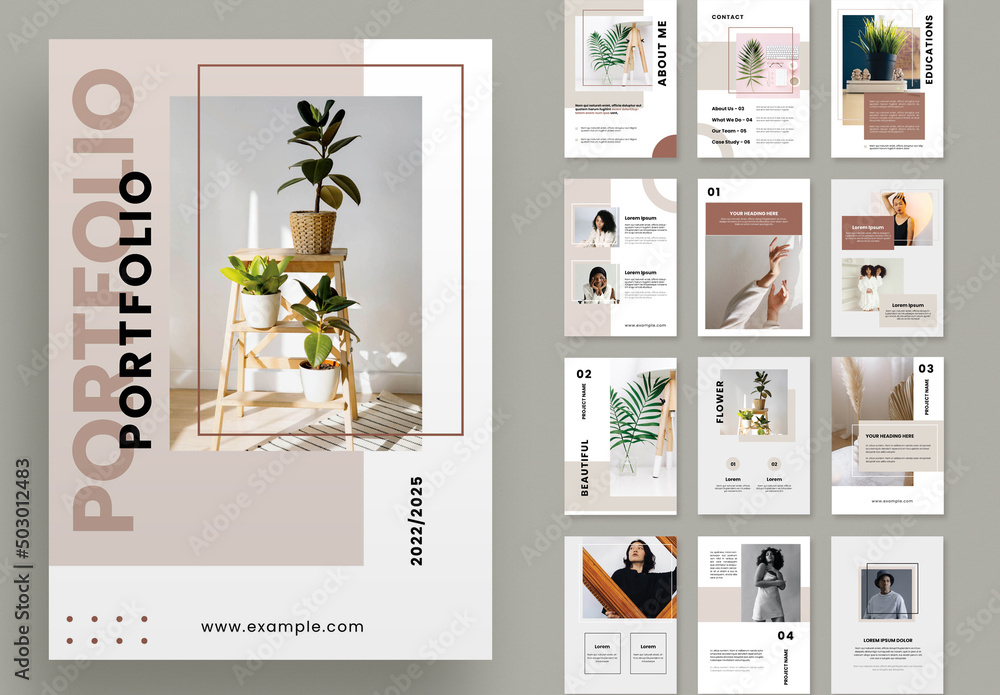 Portfolio Layout Stock Template | Adobe Stock
