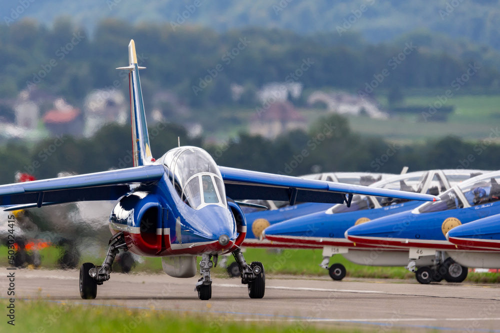 Payerne, Switzerland - September 1, 2014: Patrouille de France, the ...