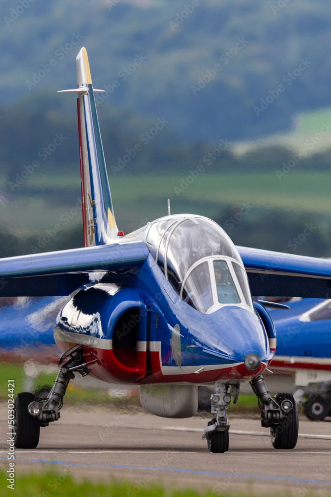 Payerne, Switzerland - September 1, 2014: Patrouille de France, the ...