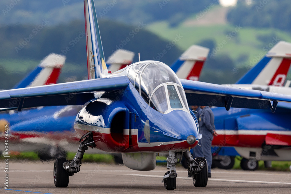 Payerne, Switzerland - September 1, 2014: Patrouille de France, the ...