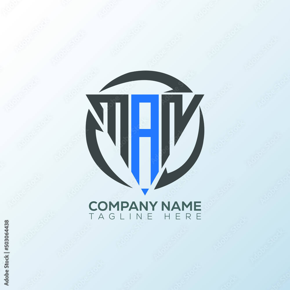 MAN letter logo design on white background.MAN creative initials letter ...