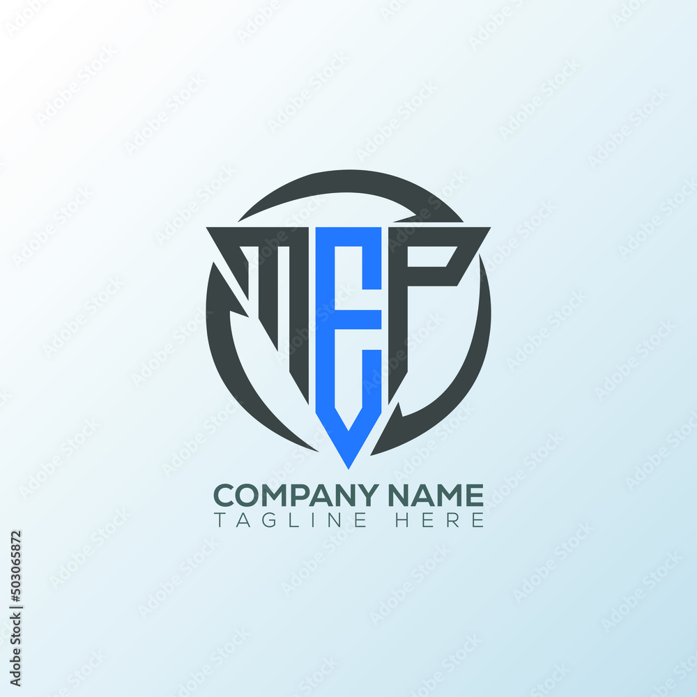 MEP letter logo design on white background.MEP creative initials letter ...