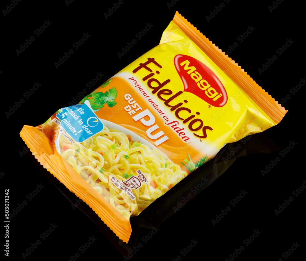 LVIV, UKRAINE - April 29, 2022: Maggi Fidelicios instant noodles Stock ...