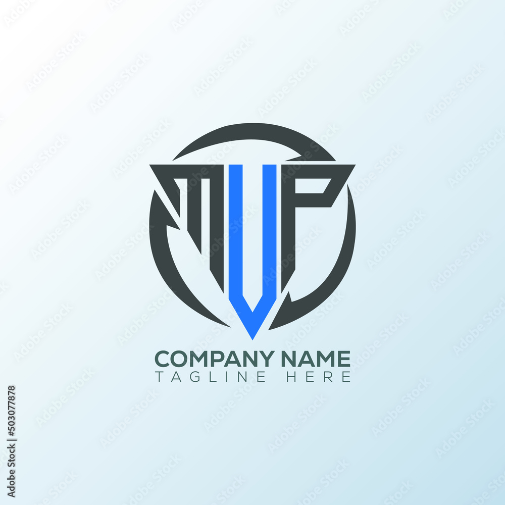 MVP letter logo design on white background.MVP creative initials letter ...