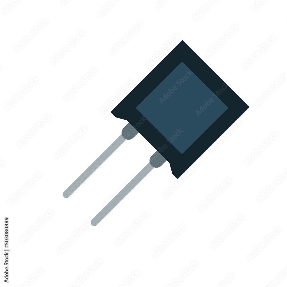 Resistor. Electrical engineering and electronics with two pins Stock ...