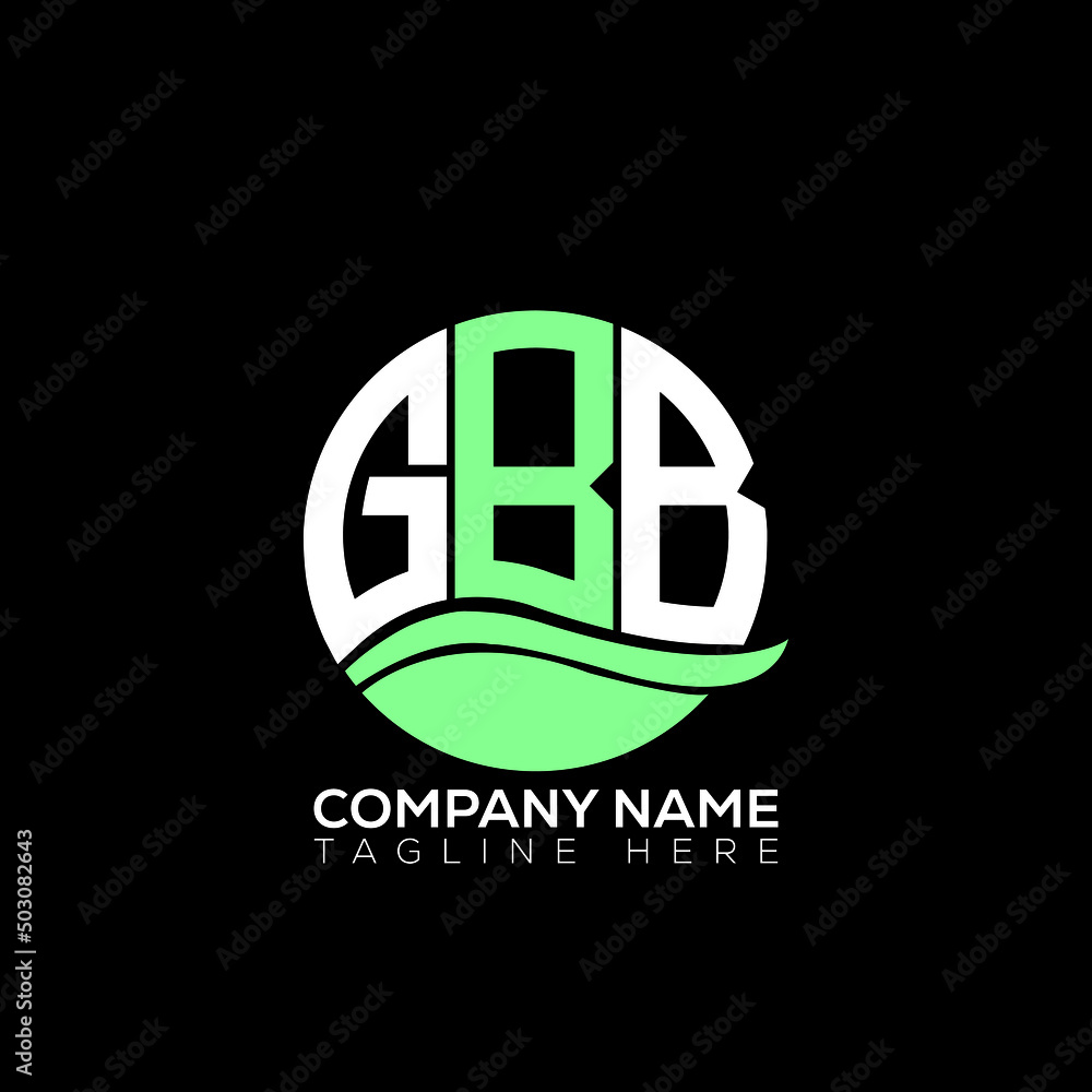GBB logo monogram isolated on circle element design template, GBB ...