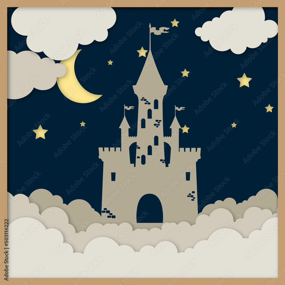 Pixel cartoon castle. Pixel art 8 bit background for games. Old style ...