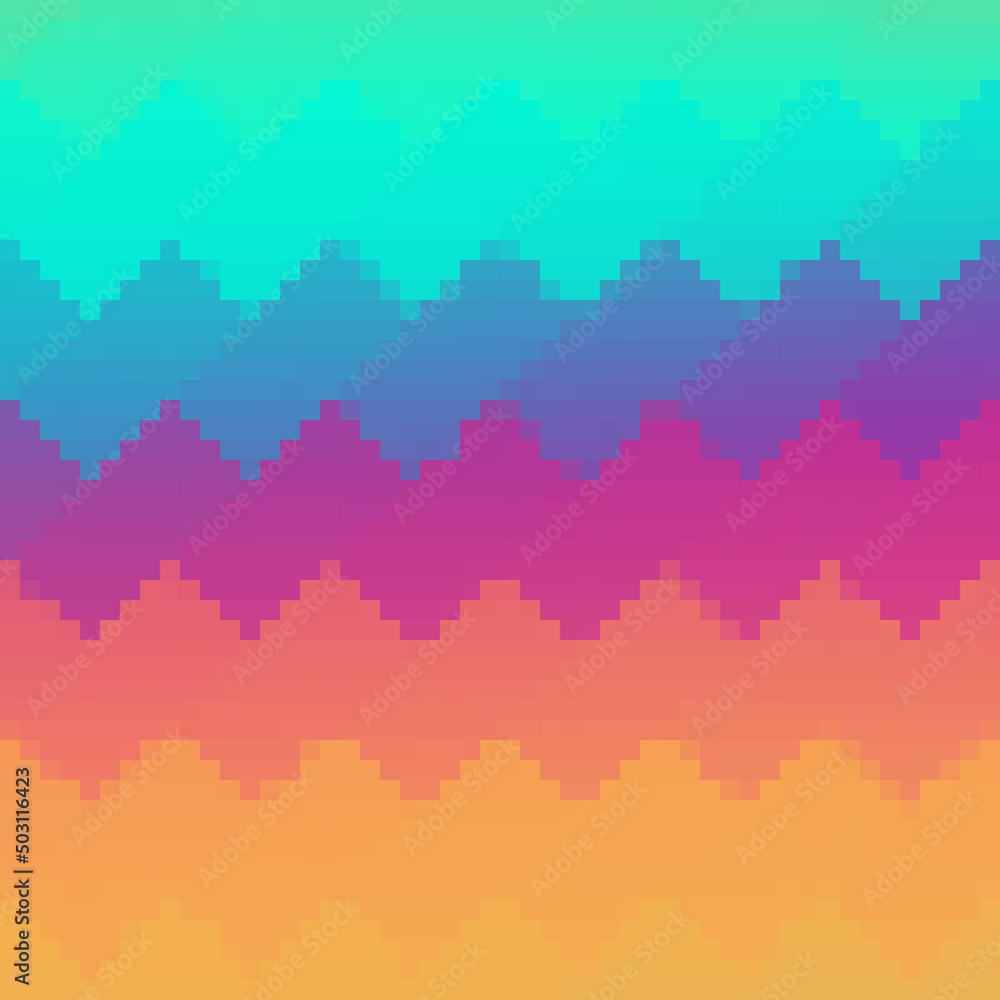 Pixel rainbow background. Pixel art 8 bit texture. Stock Vector | Adobe ...