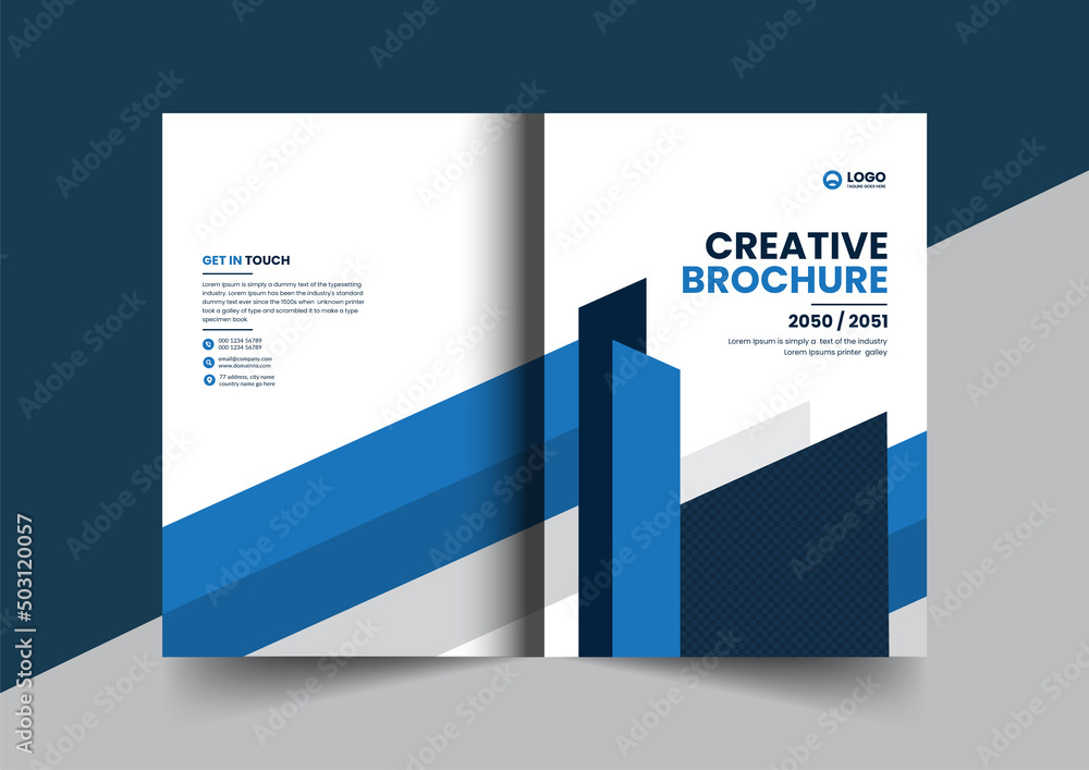 Corporate company profile brochure annual report booklet proposal cover ...