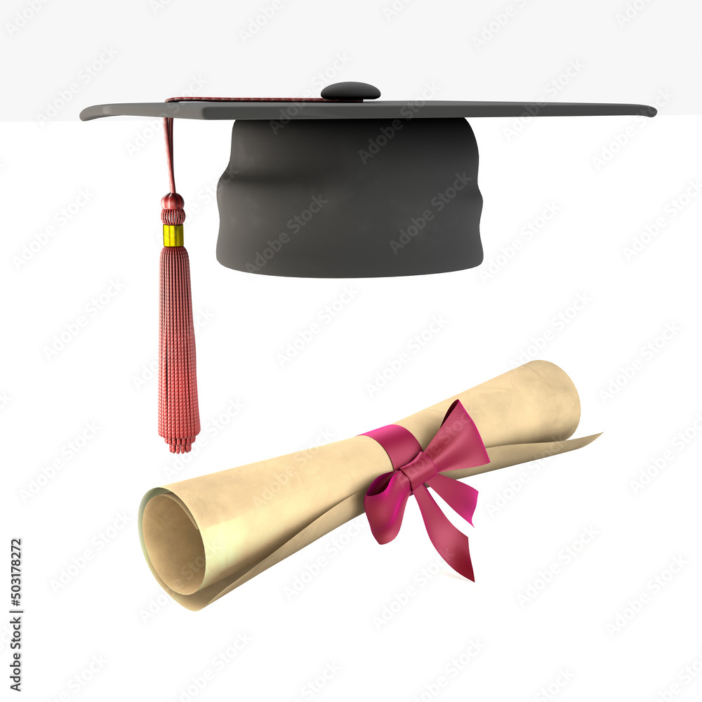Graduation Parchemin Stock Illustration | Adobe Stock