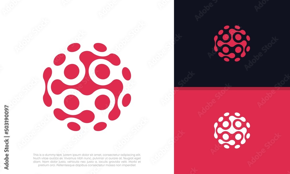 Abstract artificial intelligence logo. Innovative high tech logo ...