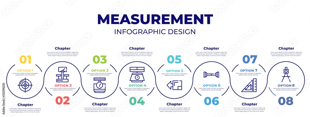 infographic template design vector with icons and 8 options or steps ...