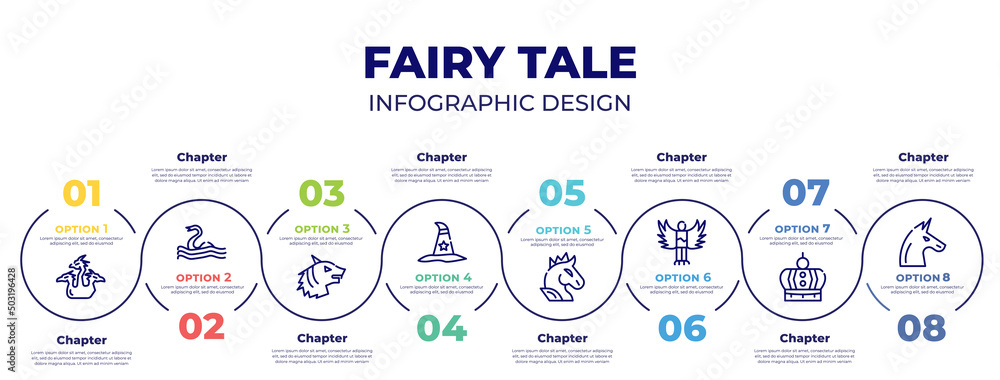 infographic template design vector with icons and 8 options or steps ...