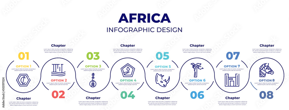 infographic template design vector with icons and 8 options or steps ...