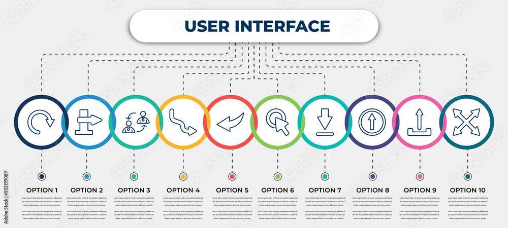 vector infographic template with icons and 10 options or steps ...