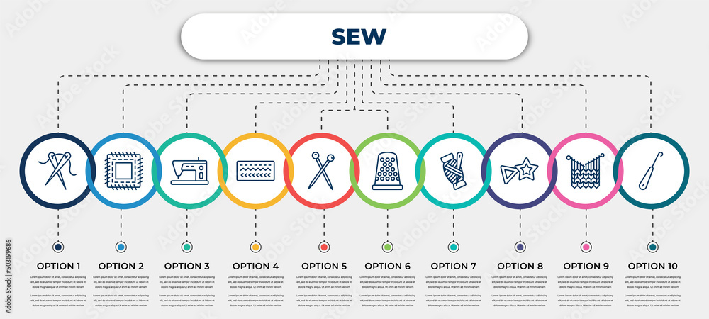 vector infographic template with icons and 10 options or steps ...