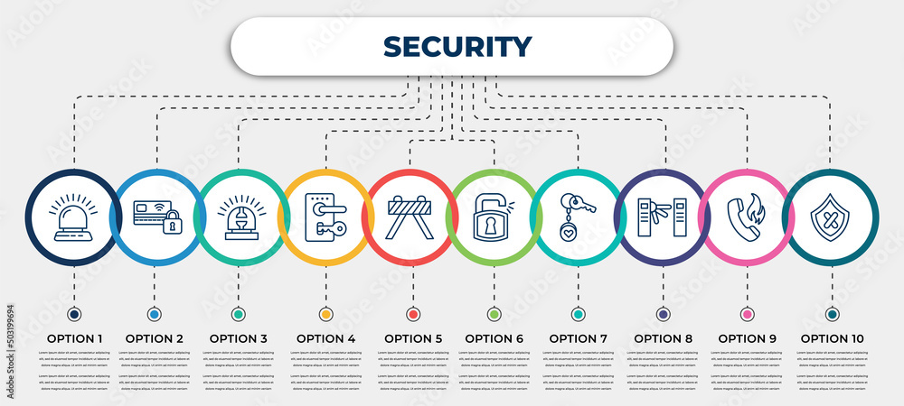 vector infographic template with icons and 10 options or steps ...