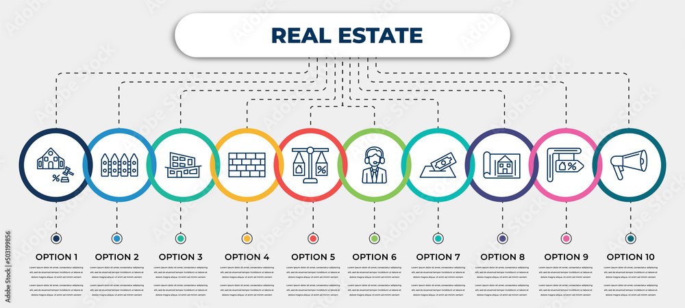 vector infographic template with icons and 10 options or steps ...