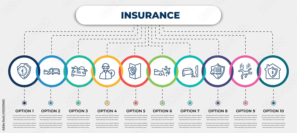 vector infographic template with icons and 10 options or steps ...