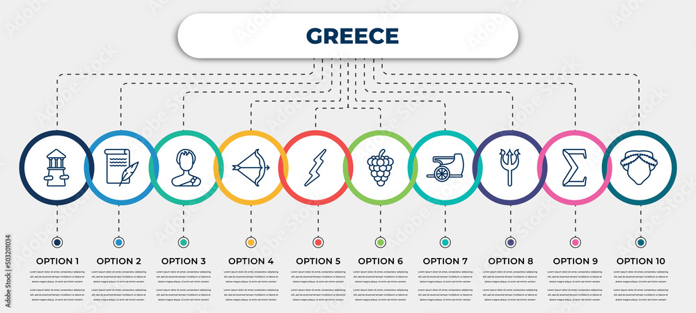 vector infographic template with icons and 10 options or steps ...