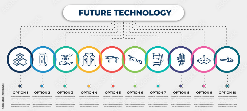 vector infographic template with icons and 10 options or steps ...