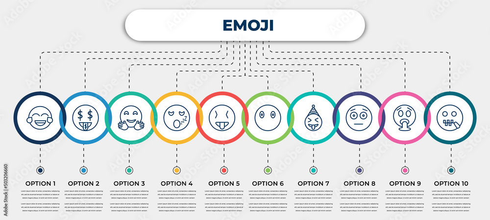 vector infographic template with icons and 10 options or steps ...