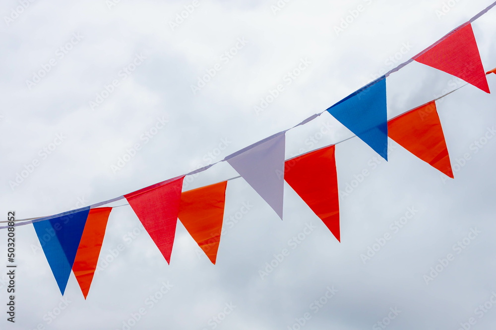 Color of King's day, Pennant flag colour of Netherlands, Tricolour of ...