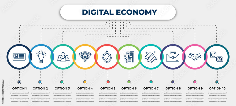 vector infographic template with icons and 10 options or steps ...